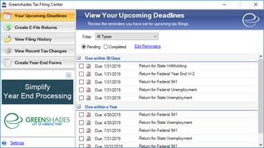 Greenshades Year-End Forms